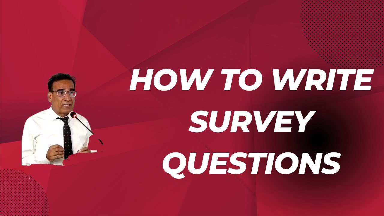 How to Write Survey Questions - YouTube