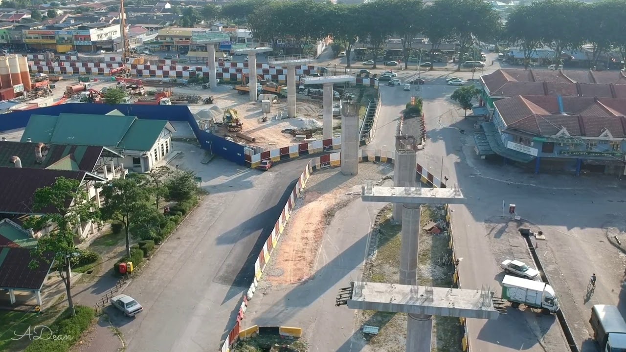 Projek LRT3 Jalan Meru Stesen Pasar Meru - YouTube