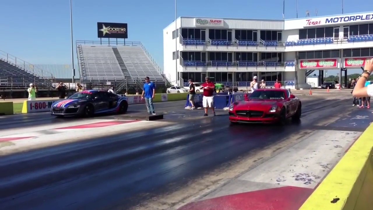 Brabus SLS vs. Audi R8 Take 2 - YouTube