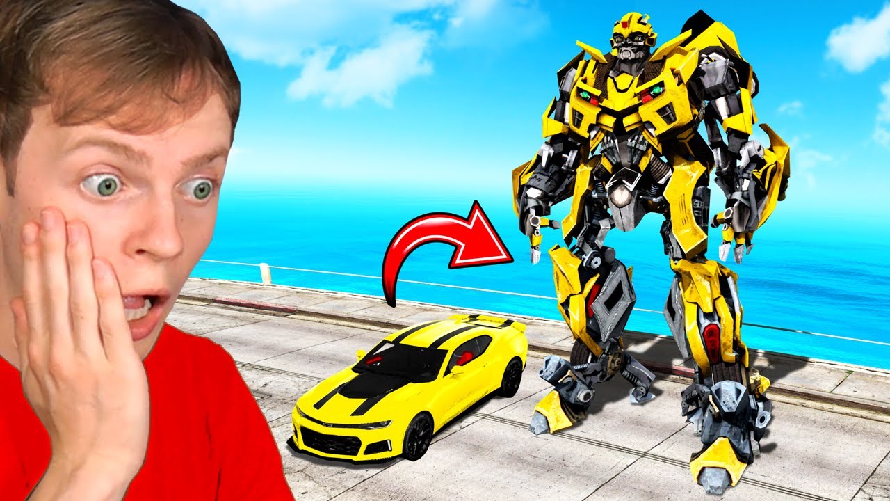 PLAYING as a TRANSFORMER in GTA 5! - YouTube