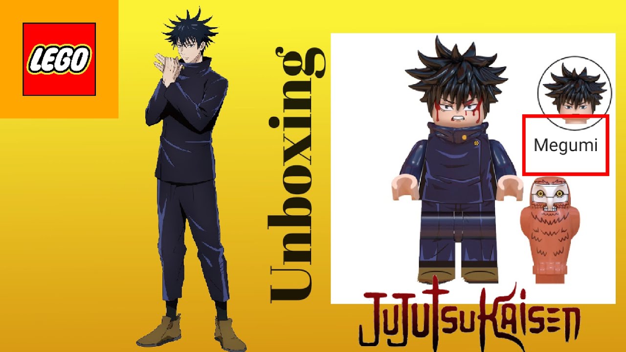 Unboxing and Rebuilding Fushiguro Megumi Lego Minifigure from Jujutsu ...