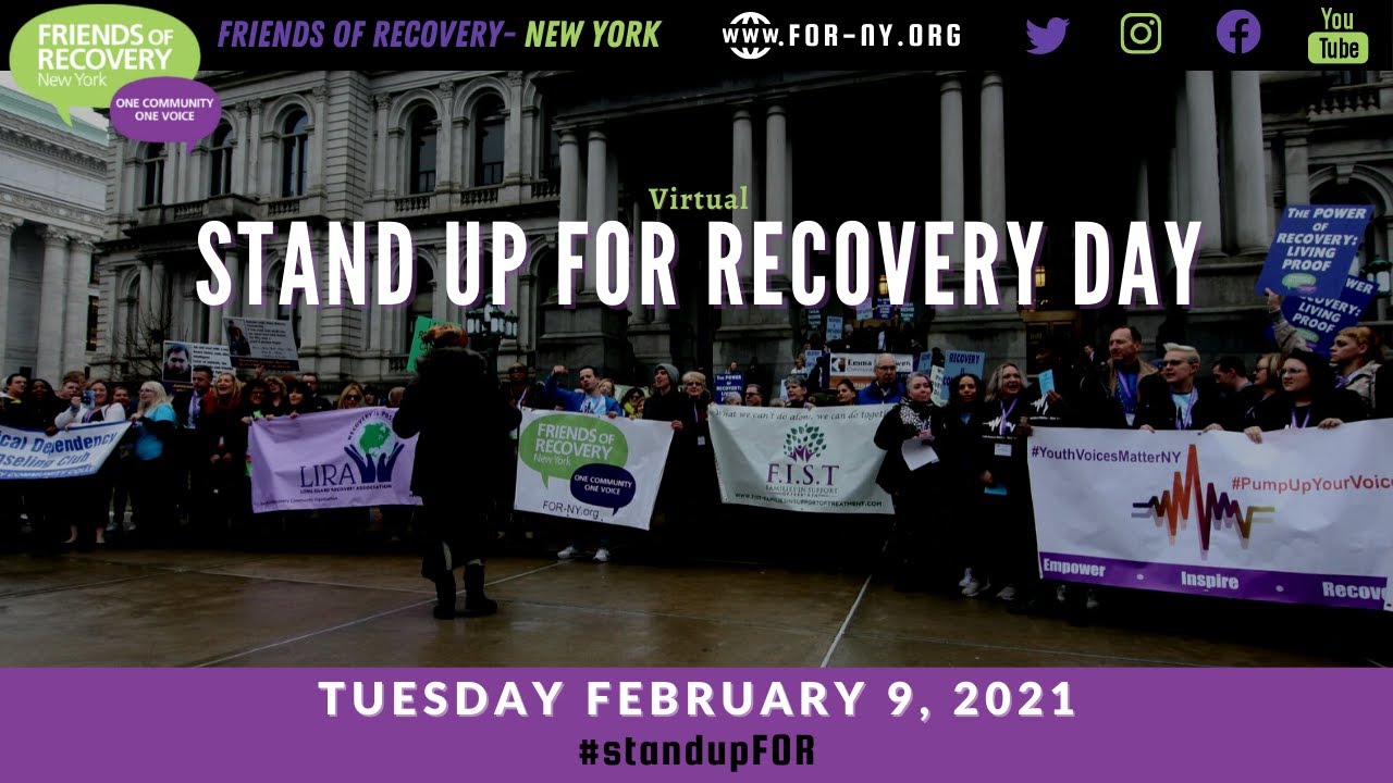 Virtual Stand Up For Recovery Day 2021: Friends of Recovery - New York ...