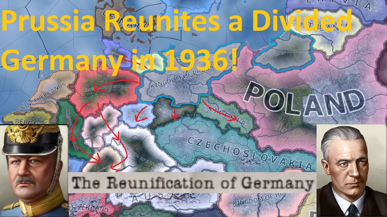 Reuniting Germany as PRUSSIA in 1936! - Hearts of Iron IV - YouTube