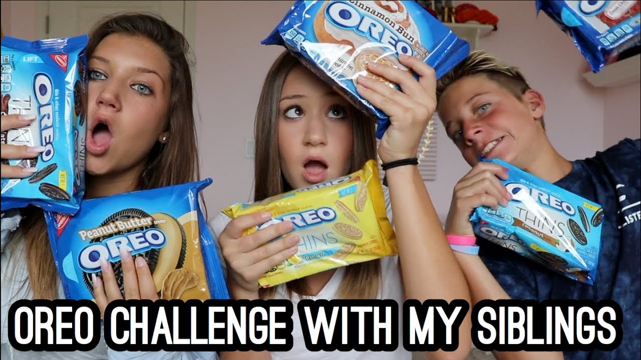 Triplet oreo challenge || Riley Lewis - YouTube
