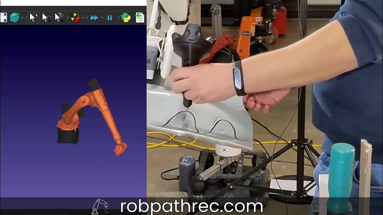 Metal damage repair simulation with a KUKA - RobPathRec easy automation and robot programming ...