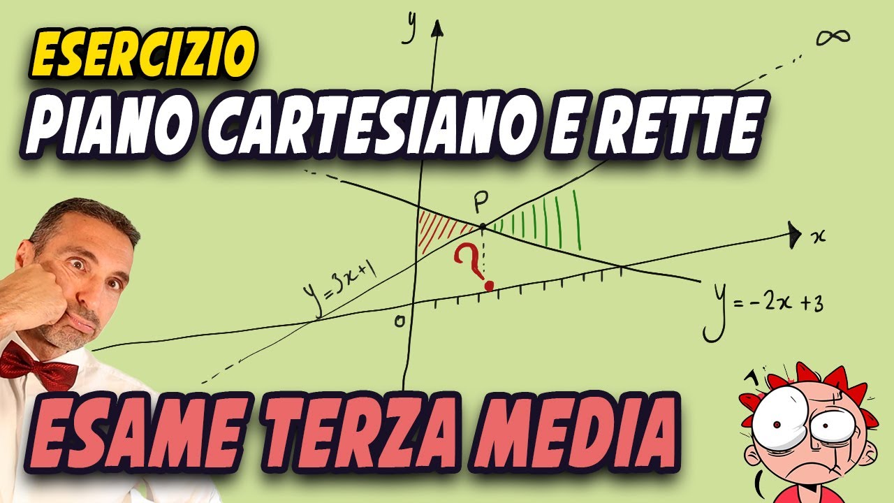 Esercizio sul piano cartesiano e rette - Esame di matematica 2024 - Mr ...