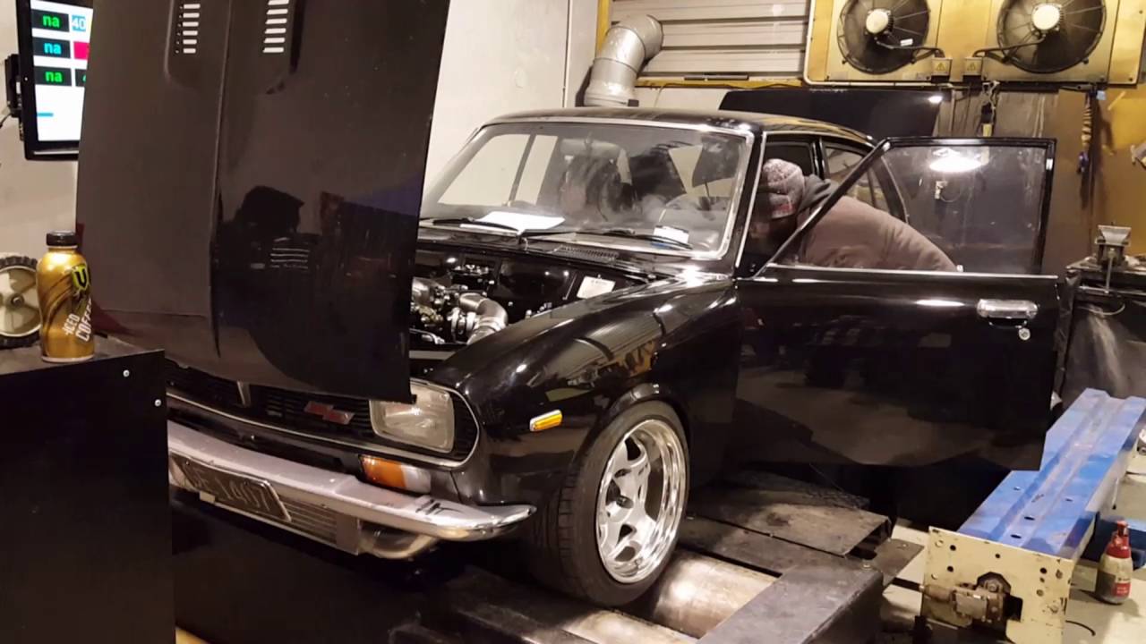 Mazda Rx2 13b bridgeport turbo dyno run - YouTube
