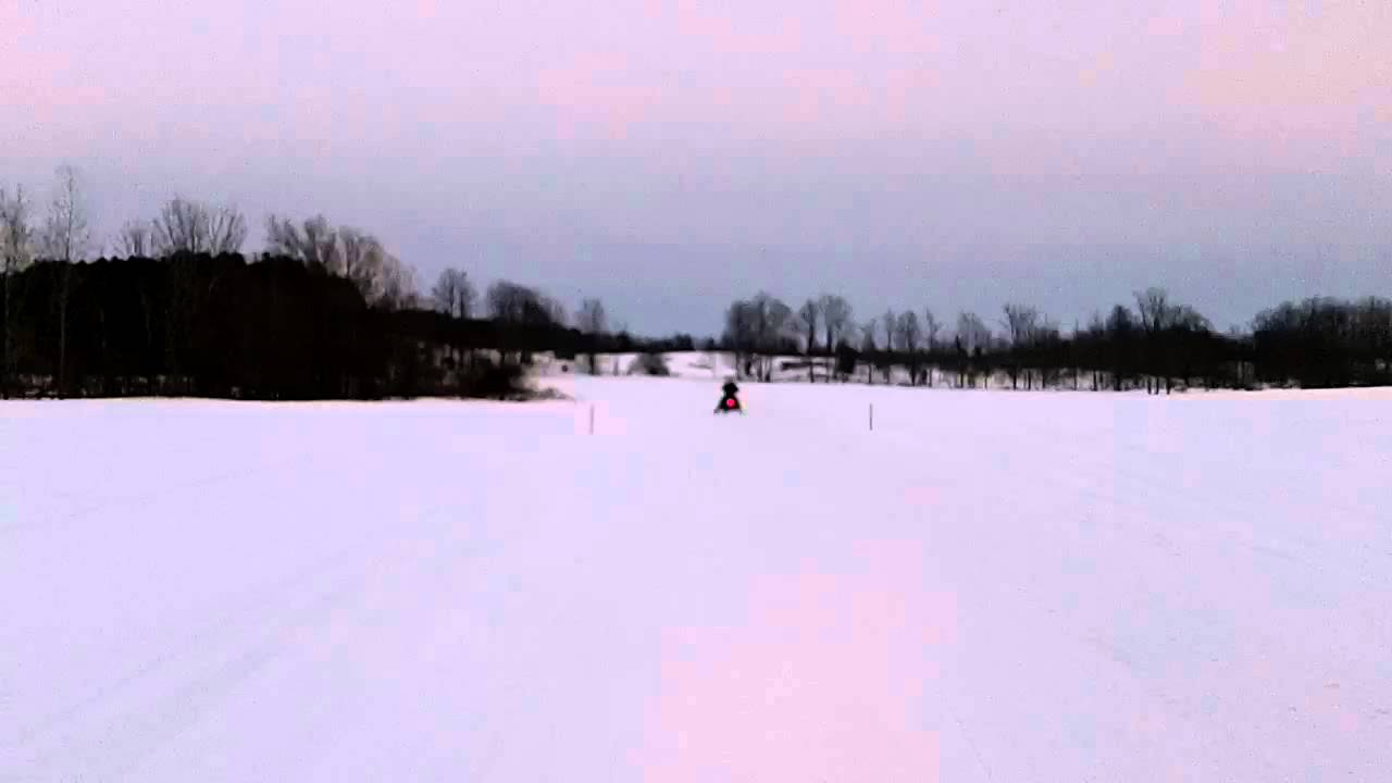 Snowmobile Blue Mountain - YouTube