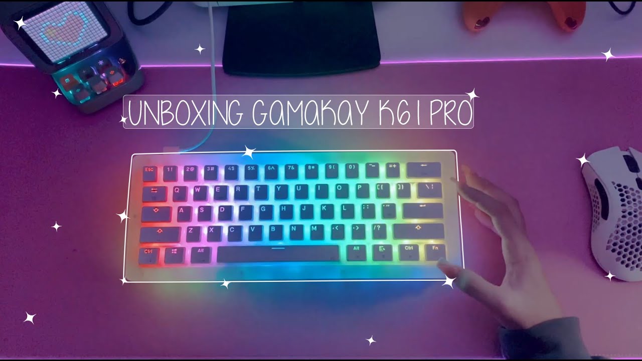 El teclado con mejor RGB - Gamakay K61 Pro | Crystal Switches test ...