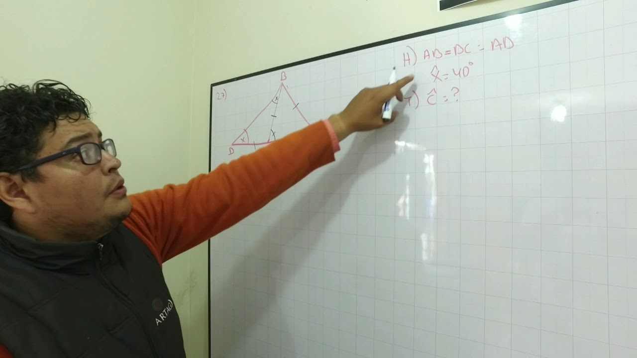 Ejercicio 27 (Triángulos) Geometría Plana de Calvache - D11 Crew Ambato ...