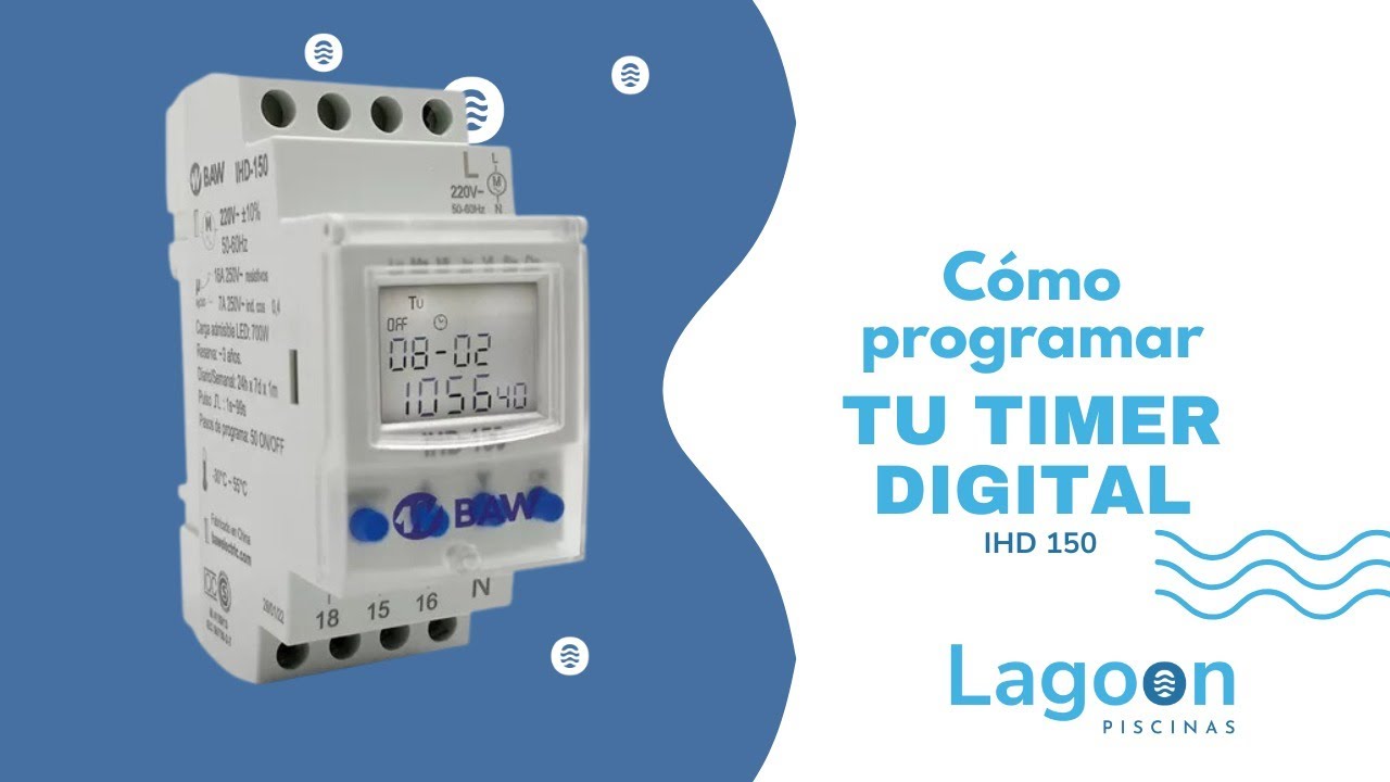 Como programar Timer Digital BAW IHD 150 - Configuración en simples pasos - YouTube
