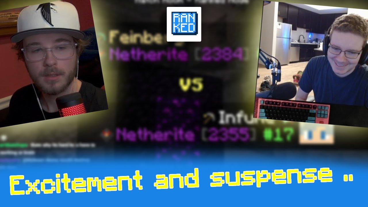 Infume vs feinberg MCSR Ranked 1v1 minecraft speedrun #19 - YouTube