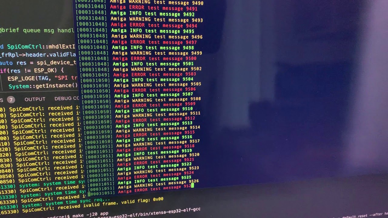 First tests of 68K-ARM-WiFi module communication - YouTube