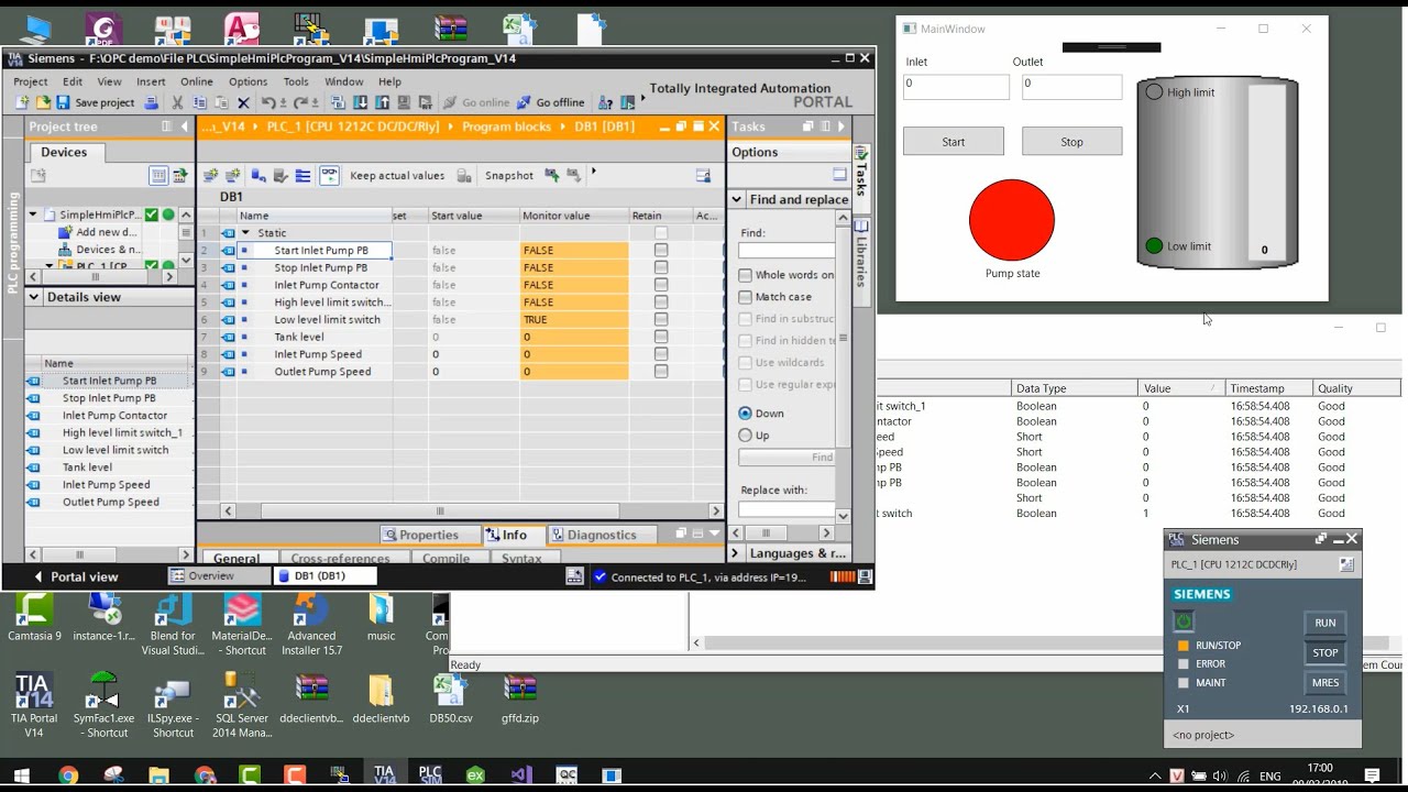 Open Source SCADA: OPC DA & Kepware OPC Sever & S7 1200 - YouTube