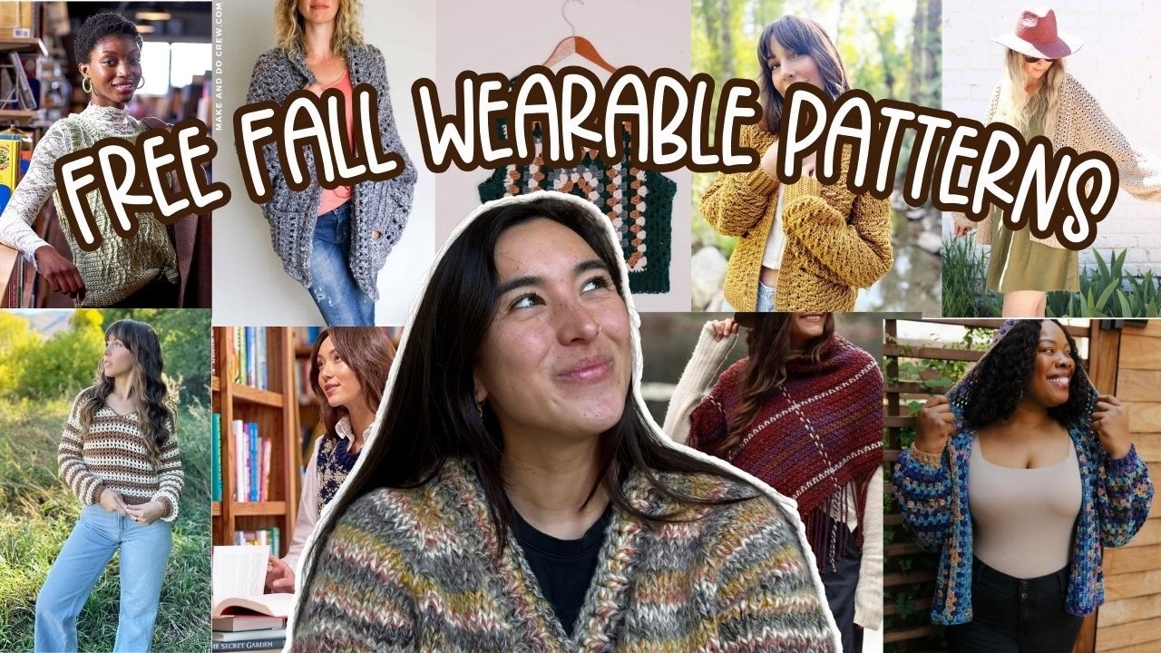 10+ Cutest FREE Fall Wearable Crochet Patterns 🍂 - YouTube
