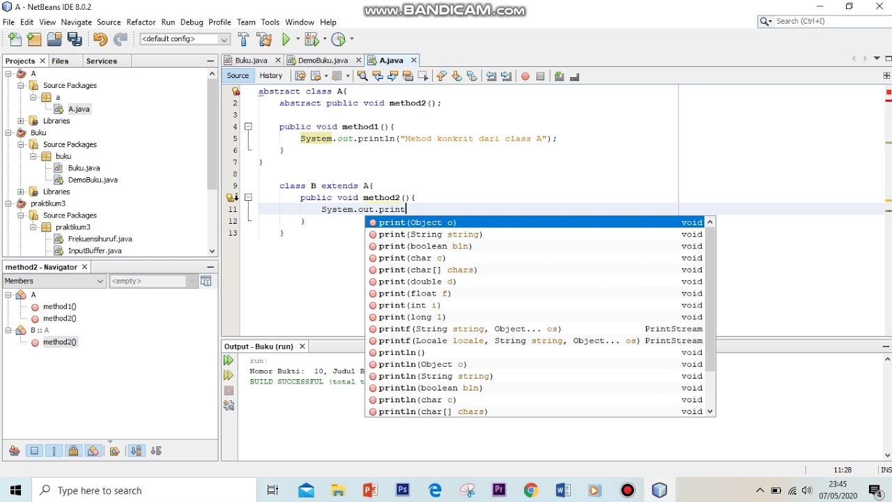 Praktikum Pemrograman Berbasis Obyek - Abstract Class dan Abstract Class Lainnya (Part 1) - YouTube