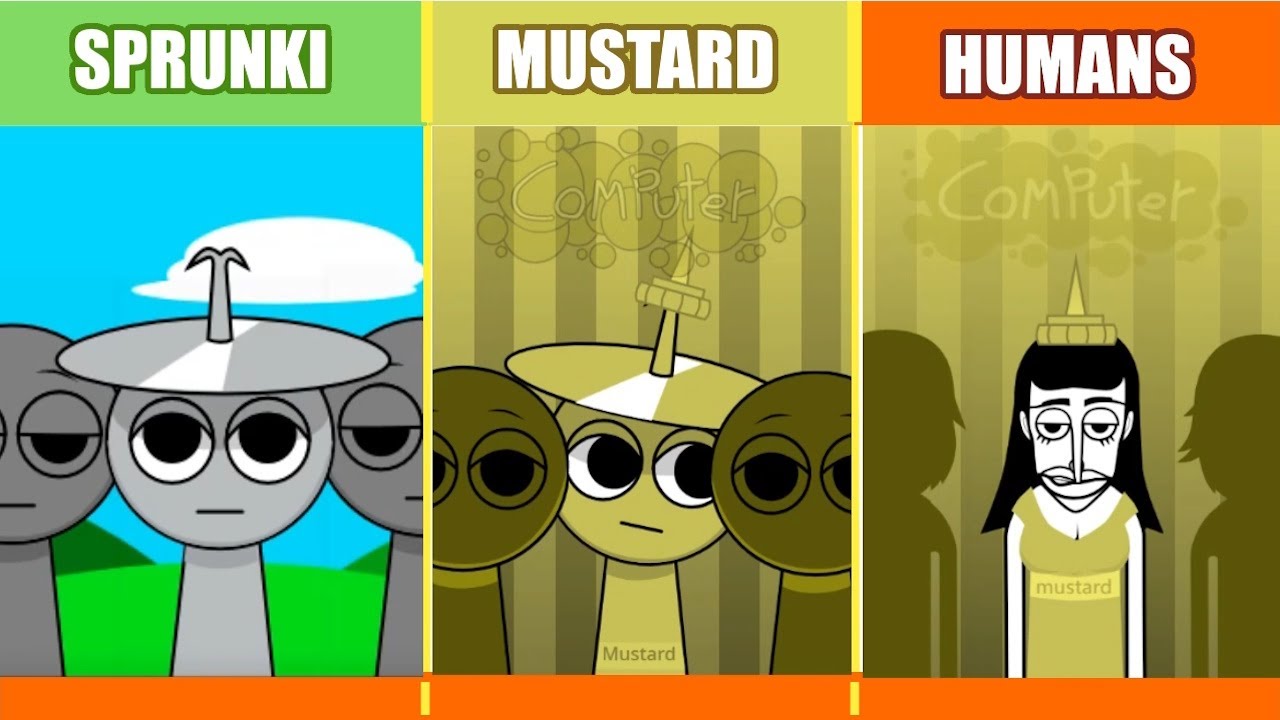 Incredibox Sprunki Normal VS Mustard VS Sprunki Mustard Humans - YouTube