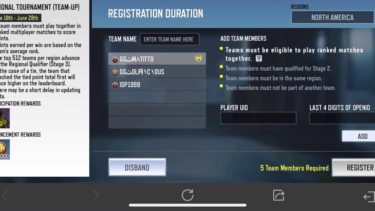 How to register your team CODM 2020 Como registrar tu equipo CODM - YouTube