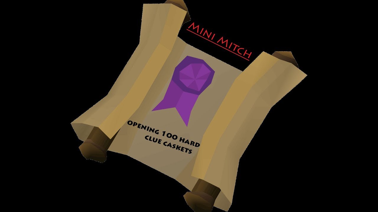 Mini Mitch - OSRS Opening 100 Hard Clue Caskets - YouTube