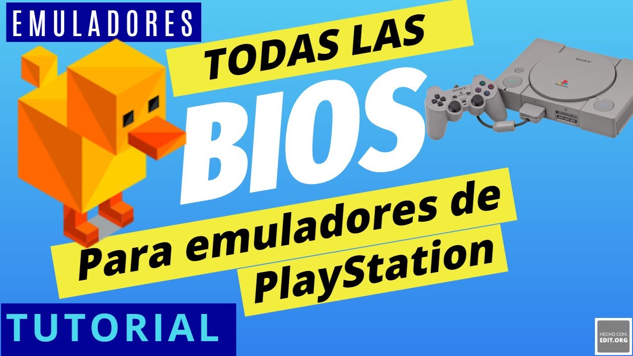 Paso a paso para configurar la BIOS en emuladores de PlayStation - YouTube