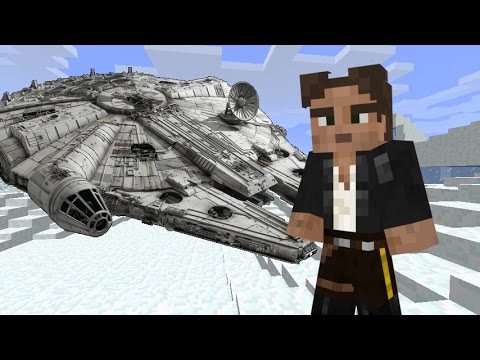 Star Wars Battlefront III Millenium Falcon +Minecraft Han Solo Skin ...