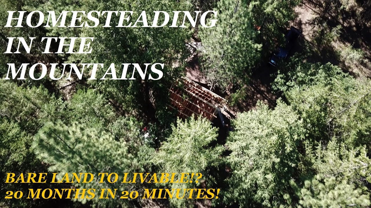 Homesteading in the Mountains - Off Grid! | Bare Land to Livable | 20 ...