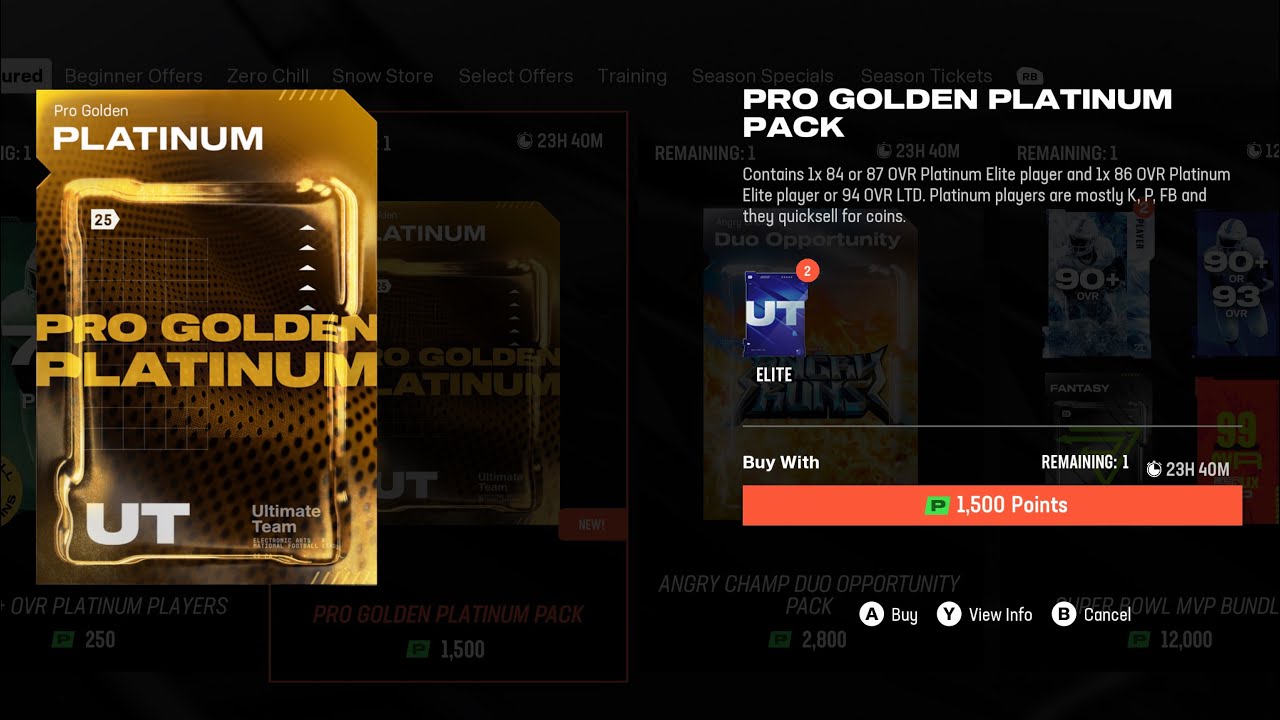 OPENING THE PRO GOLDEN PLATINUM PACK! IS IT WORTH IT? - YouTube