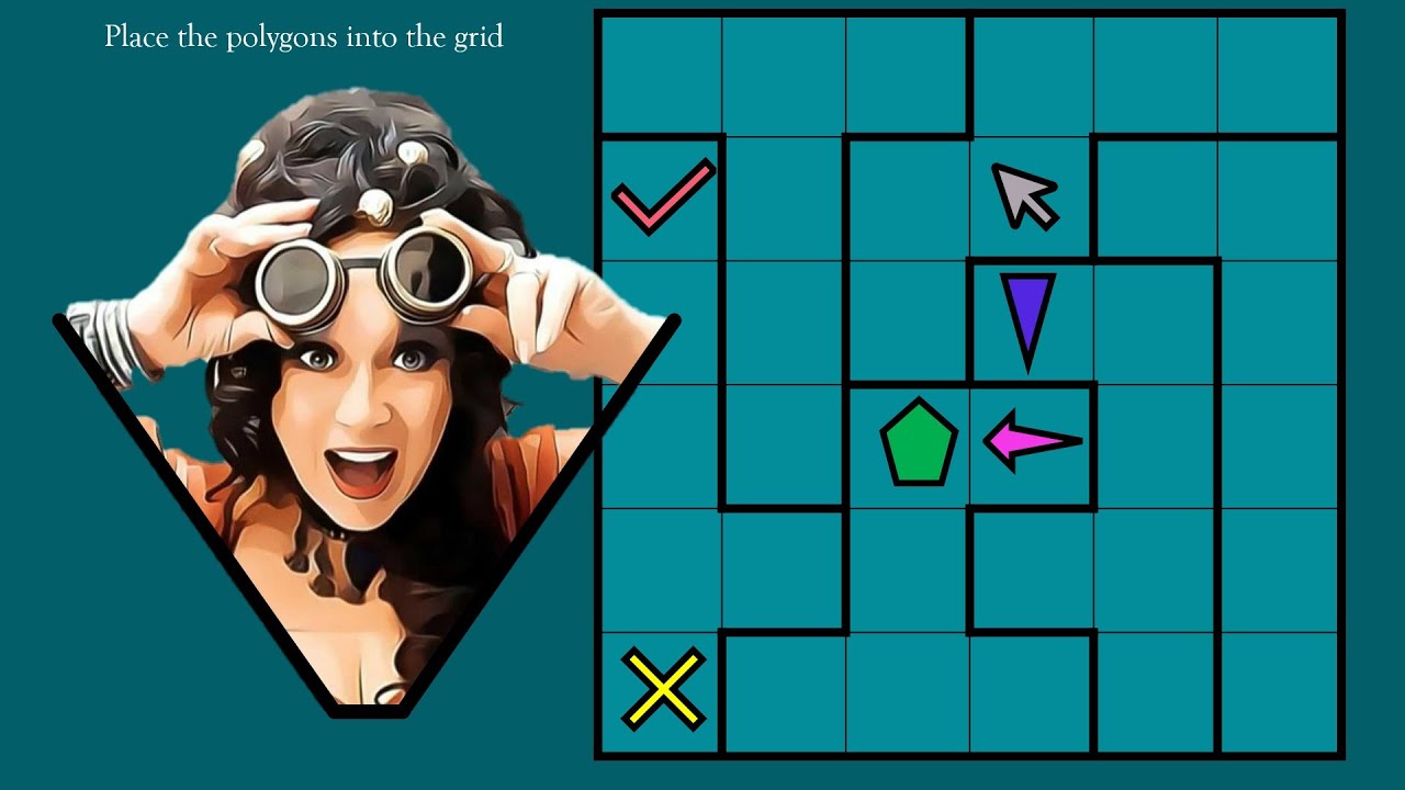 Fit the shapes into the grid - Melissa Maths - YouTube