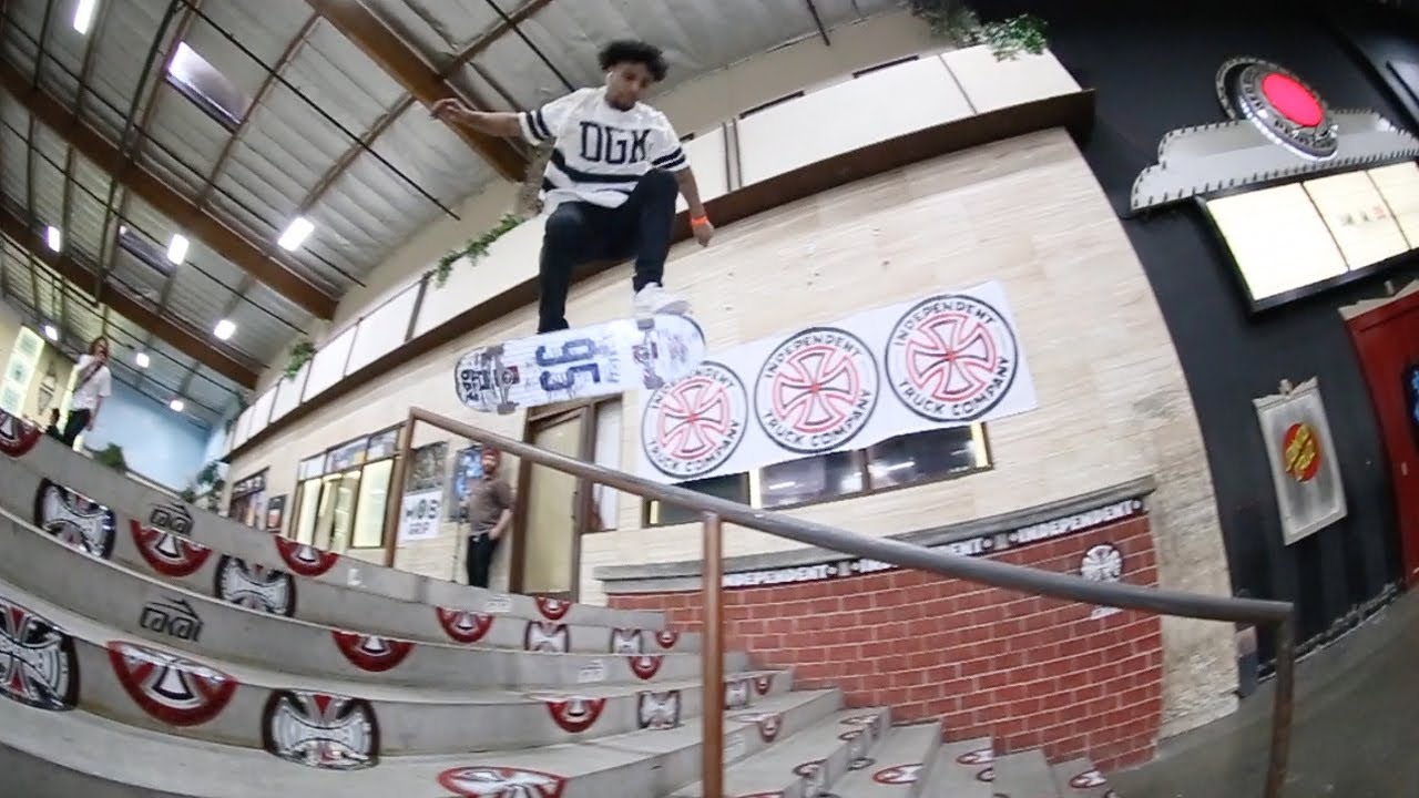 SCARIEST HANDRAIL TRICK EVER ??!! BACK FOOT LATE FLIP BOARD SLIDE WITH ...