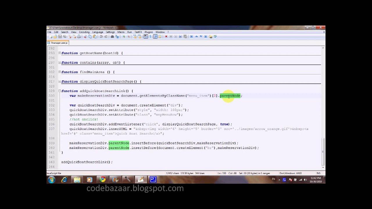 GreaseMonkey userscript development video tutorial - YouTube