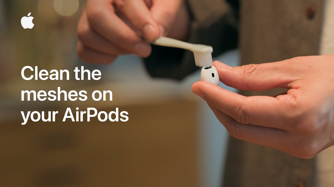 How to clean the meshes on your AirPods | Apple - YouTube