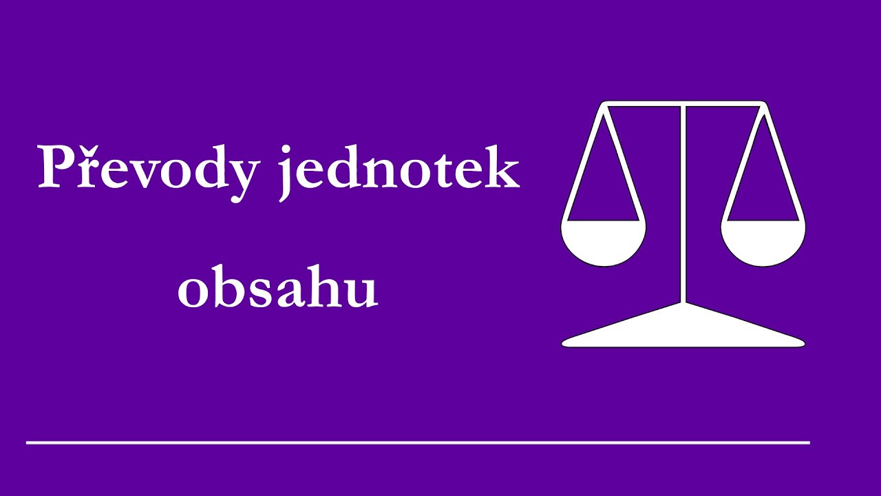 Převody jednotek obsahu, Jednoduše, Fyzika ZŠ - YouTube