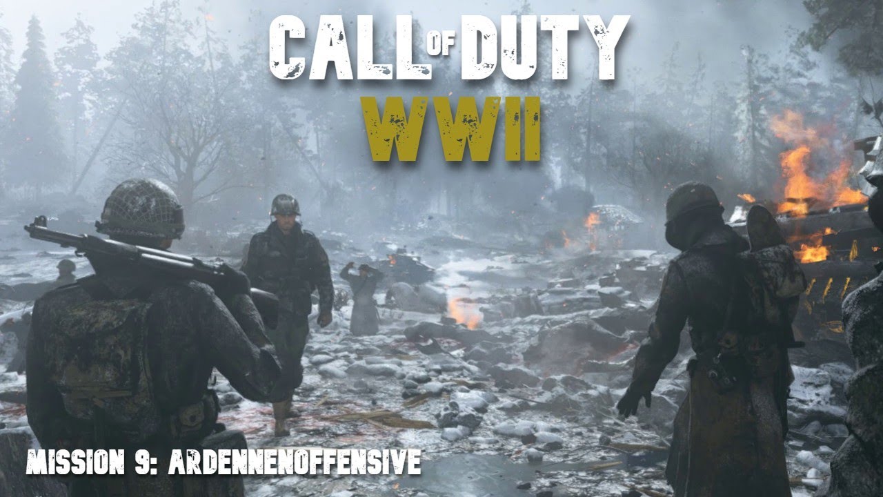 Call of Duty - WWII - Mission 9 - Ardennenoffensive / Gameplay - 2K ...