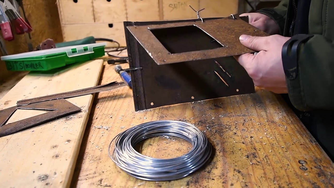 Building a DIY Outdoor Fire Box / Hobo Stove / Portable Campfire - YouTube