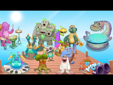 MSM merge of unity Dock island with official monsters - YouTube