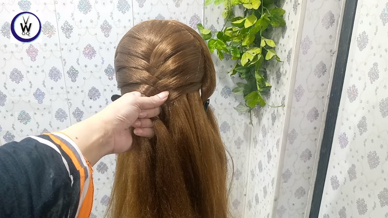 Modern hairstyle for traditional wear, hairstyle girl , hairstyle for ...