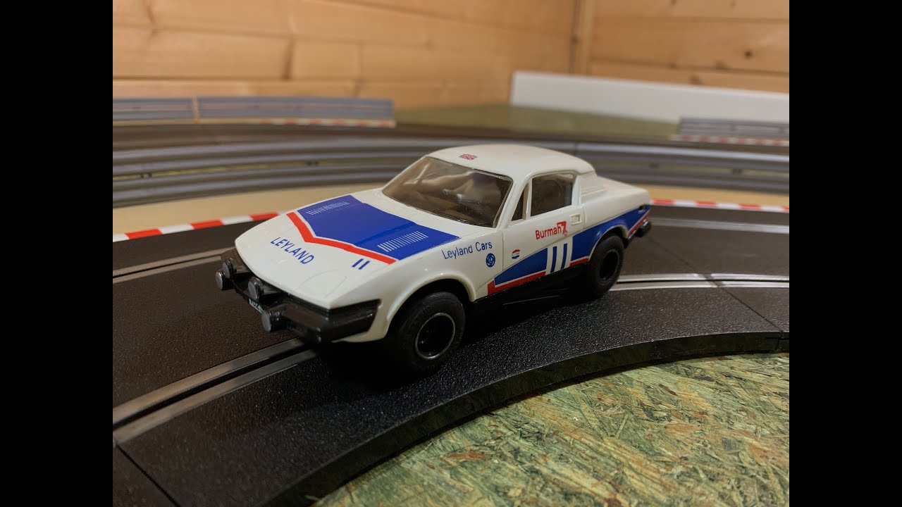 A 2023 Review and track test of the Scalextric Triumph TR7 model C130 ...