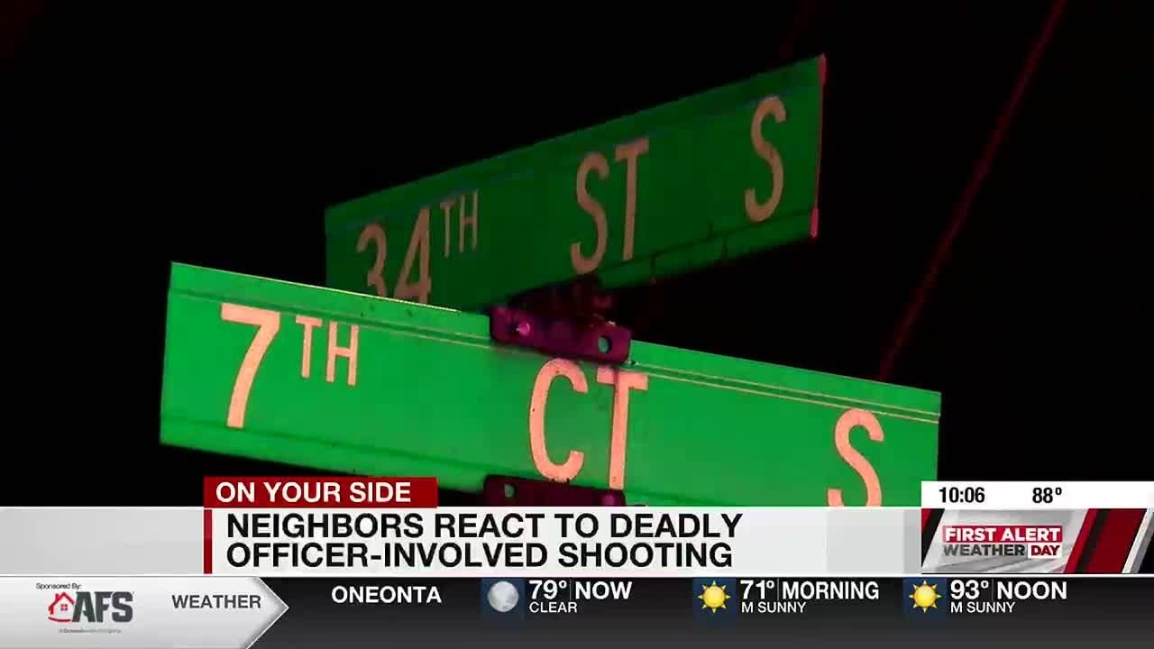 Neighbors react to deadly officer-involved shooting - YouTube