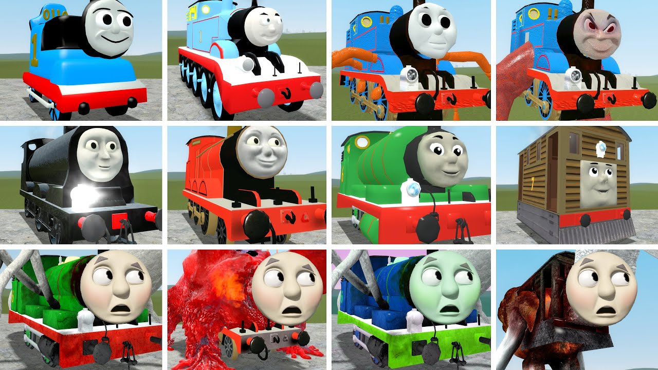 New Cursed Thomas vs Old Cursed Thomas in Garry's Mod - YouTube