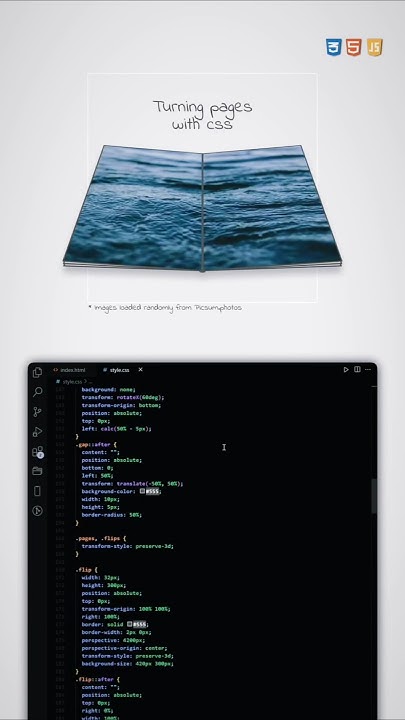Turning Pages Css🧑‍💻 Coding Programming 2024 Cssanimations