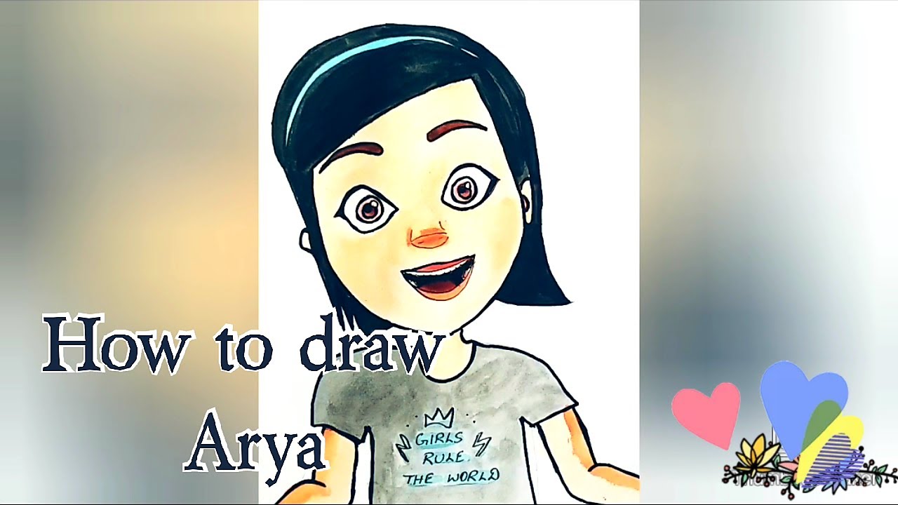 @EZDRAW | How to draw Arya | Abhimanyu ki alien family | Drawing for ...