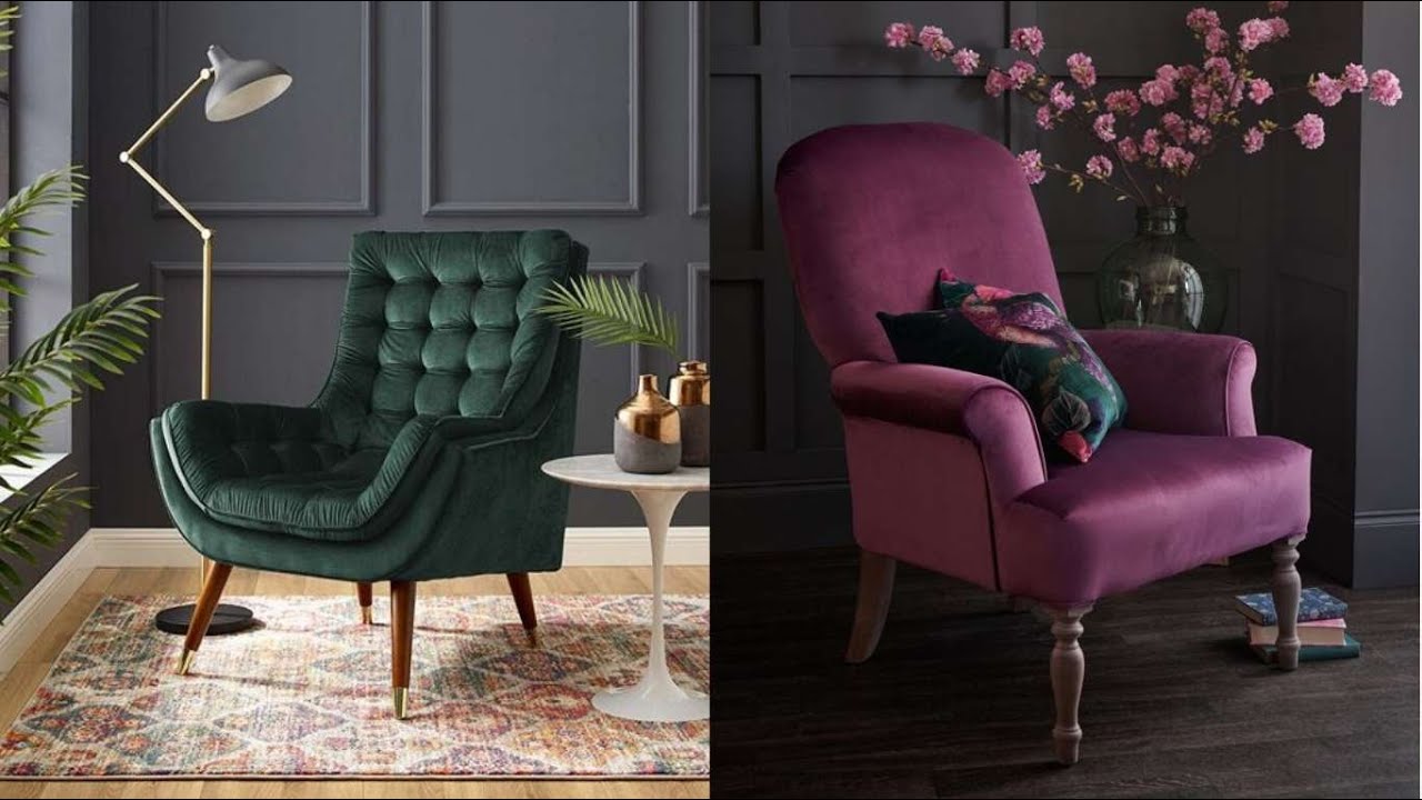 HOME DECOR BED CHAIRS DESIGN IDEAS || ACCENT STATEMENT BEDROOM CHAIRS ...