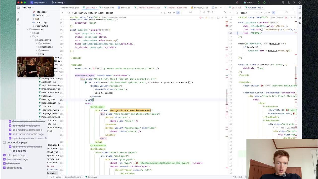 Admin dashboard quizzes design/system - building a b2b startup from scratch week 6 (laravel ...