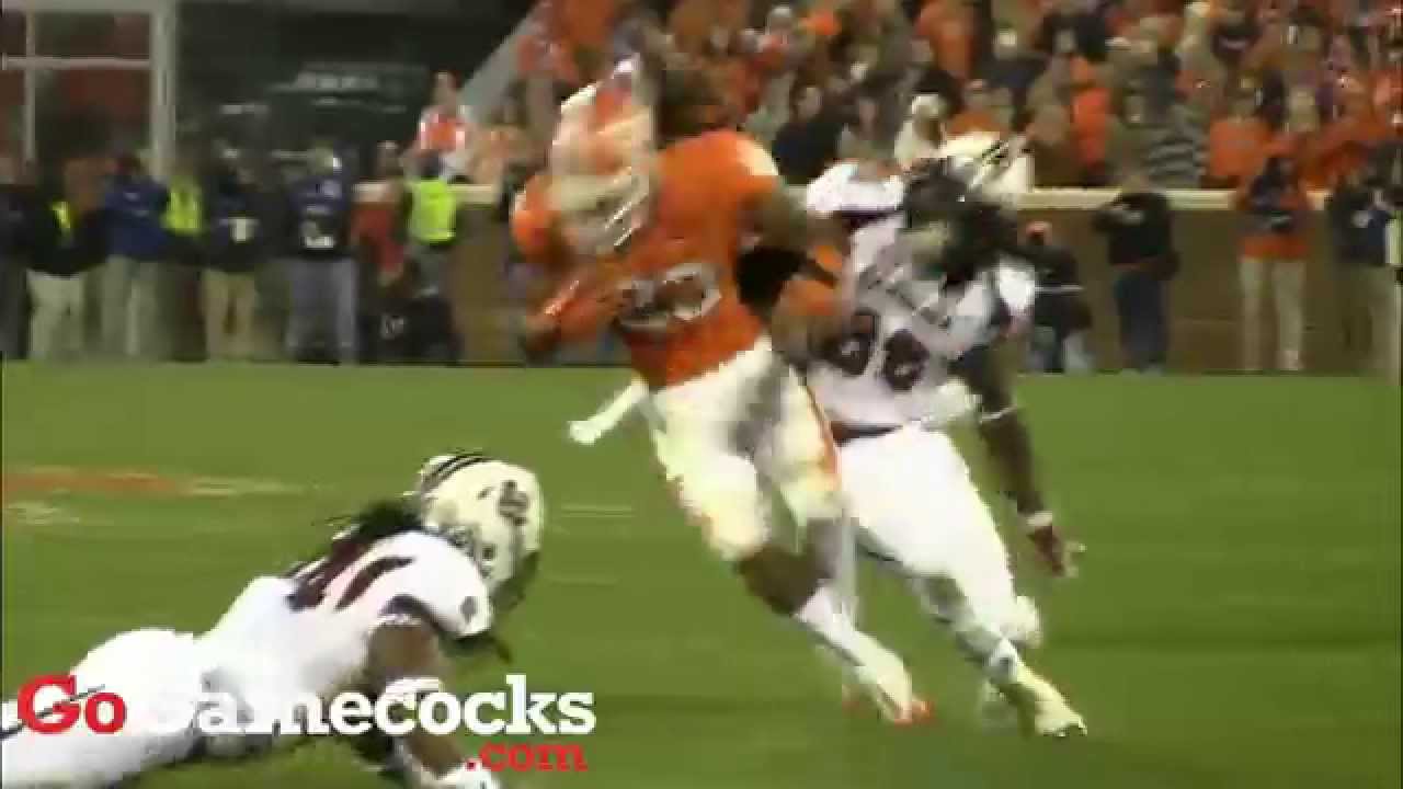 From 2012: D.J. Swearinger hit on Andre Ellington - YouTube