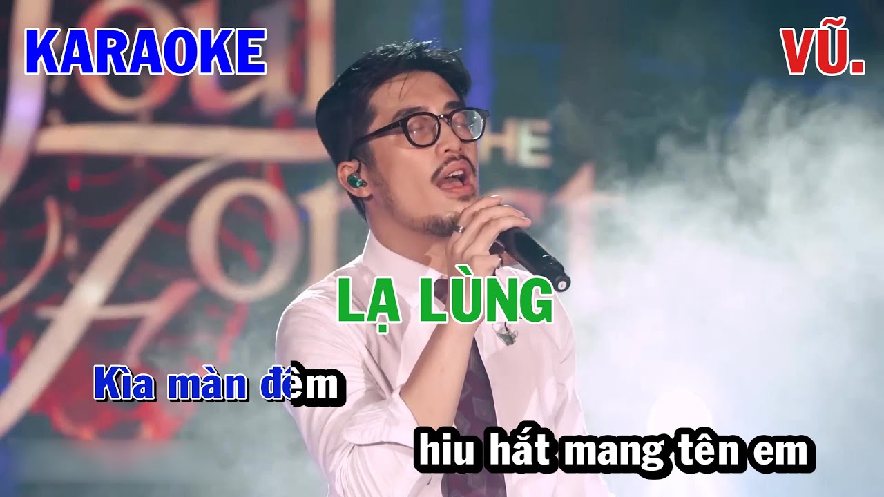 LẠ LÙNG - VŨ. | KARAOKE NHẠC TRẺ | BEAT TONE NAM COVER Chords - Chordify