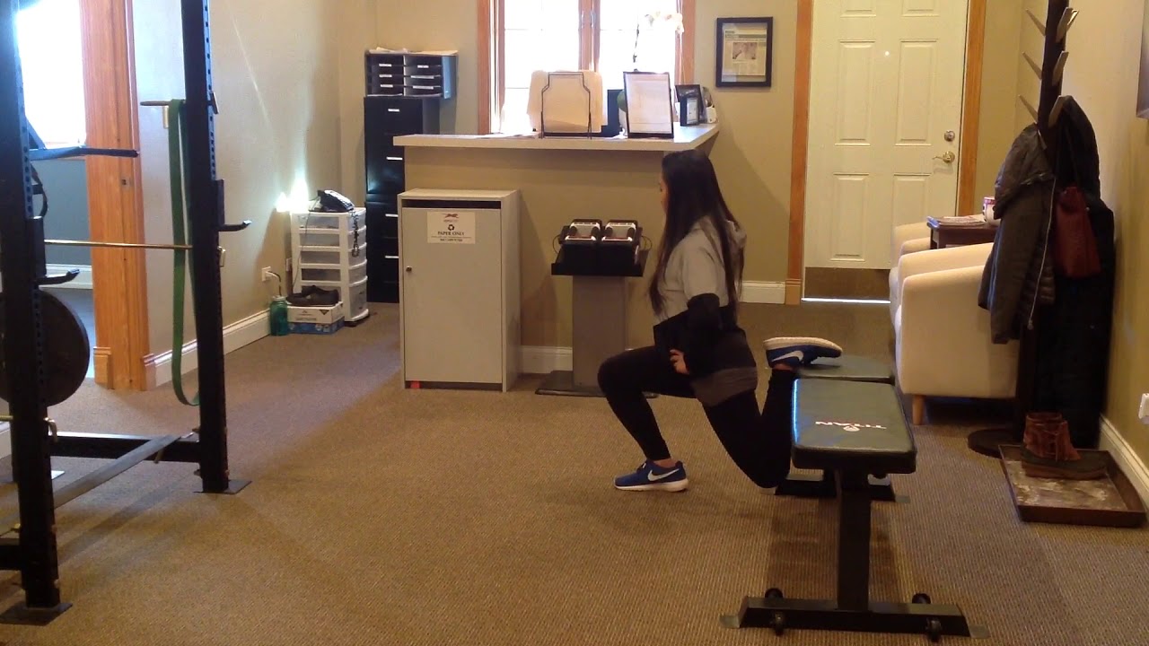 Single leg supported squat - YouTube