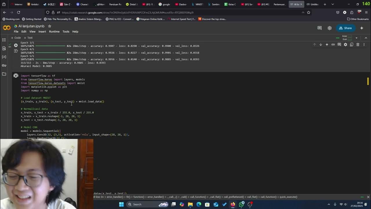 PengenalanAngka Tulisan Tangan dengan CNN dan Deteksi Sentimen dengan RNN Model LSTM - YouTube