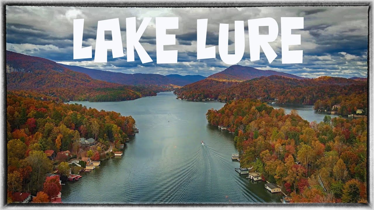 Lake Lure, NC 4K (DJI Mavic Air 2 Footage) Relaxing Drone Flight with ...