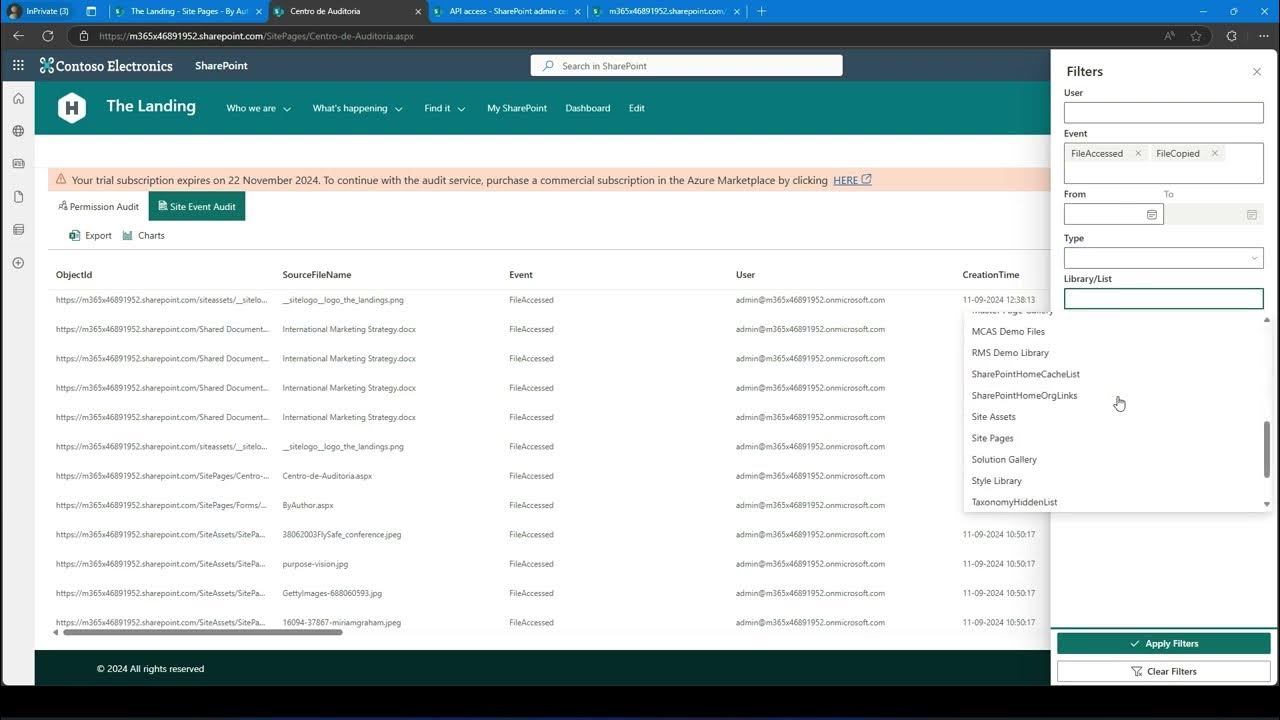 3. SharePoint Audit PRO - Uso del WebPart - YouTube