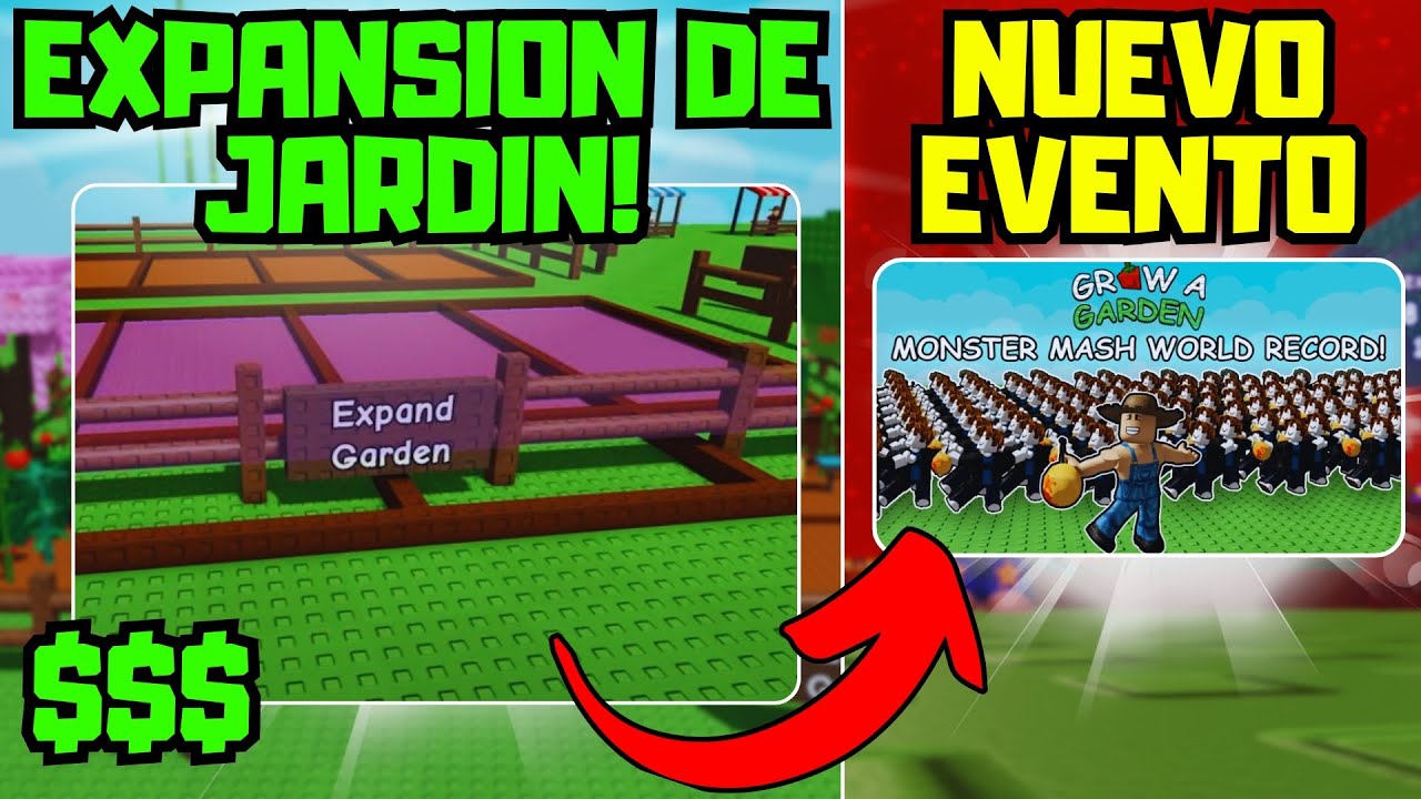 EXPANSIÓN de JARDINES y NUEVO EVENTO muy pronto en GROW A GARDEN ⛲🌴 ...